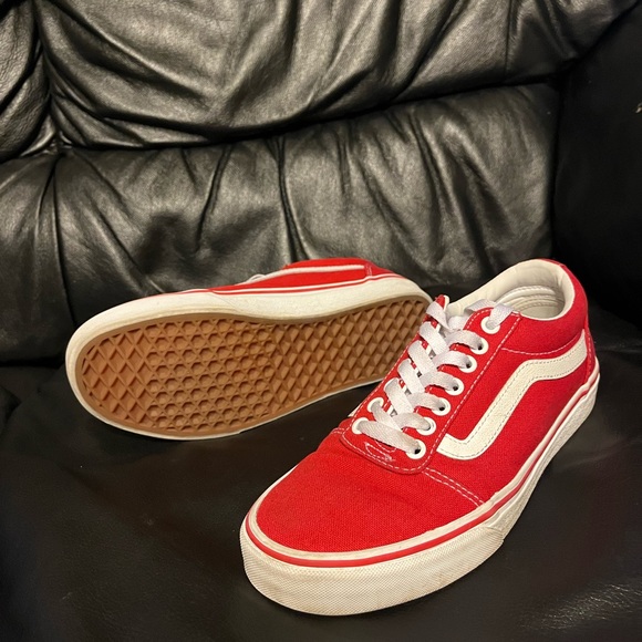 Shoes | Red Oldskool Vans | Poshmark